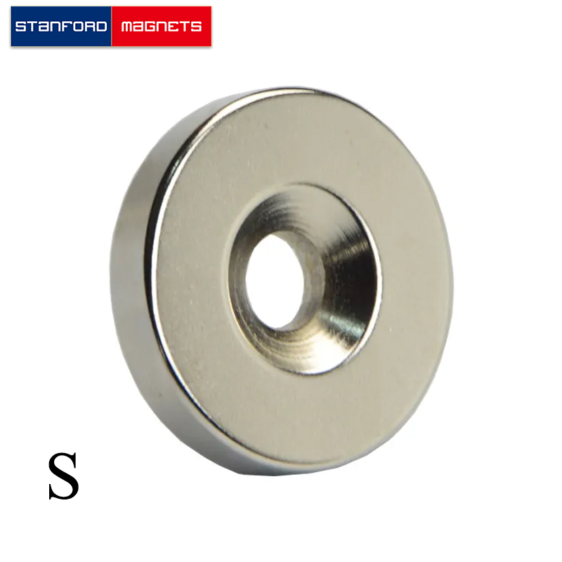 Neodymium Disc/Cylinder Magnets With Countersunk Holes